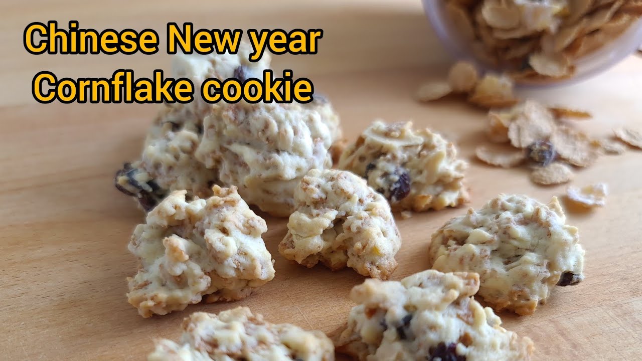 Cny Cornflake Cookie | Fuss Free cny cookie | less sweet cookie. - YouTube