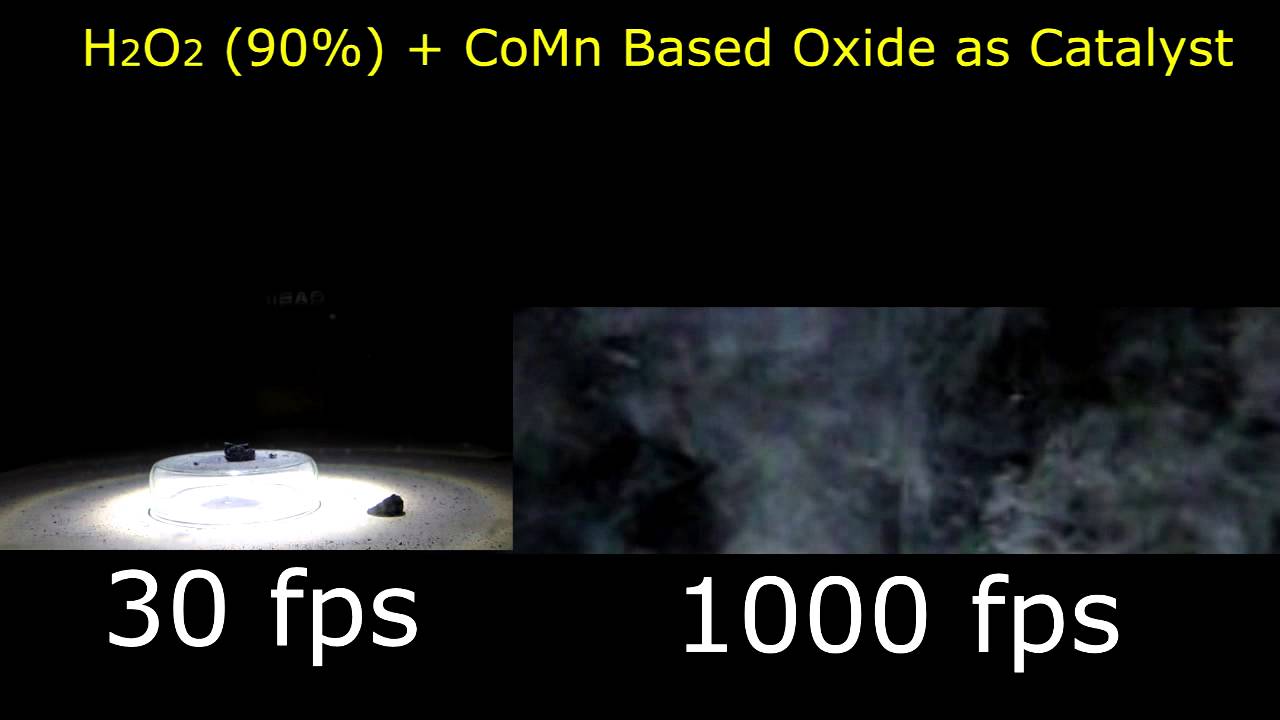 Hydrogen Peroxide Catalytic Decomposition (H2O2) - YouTube