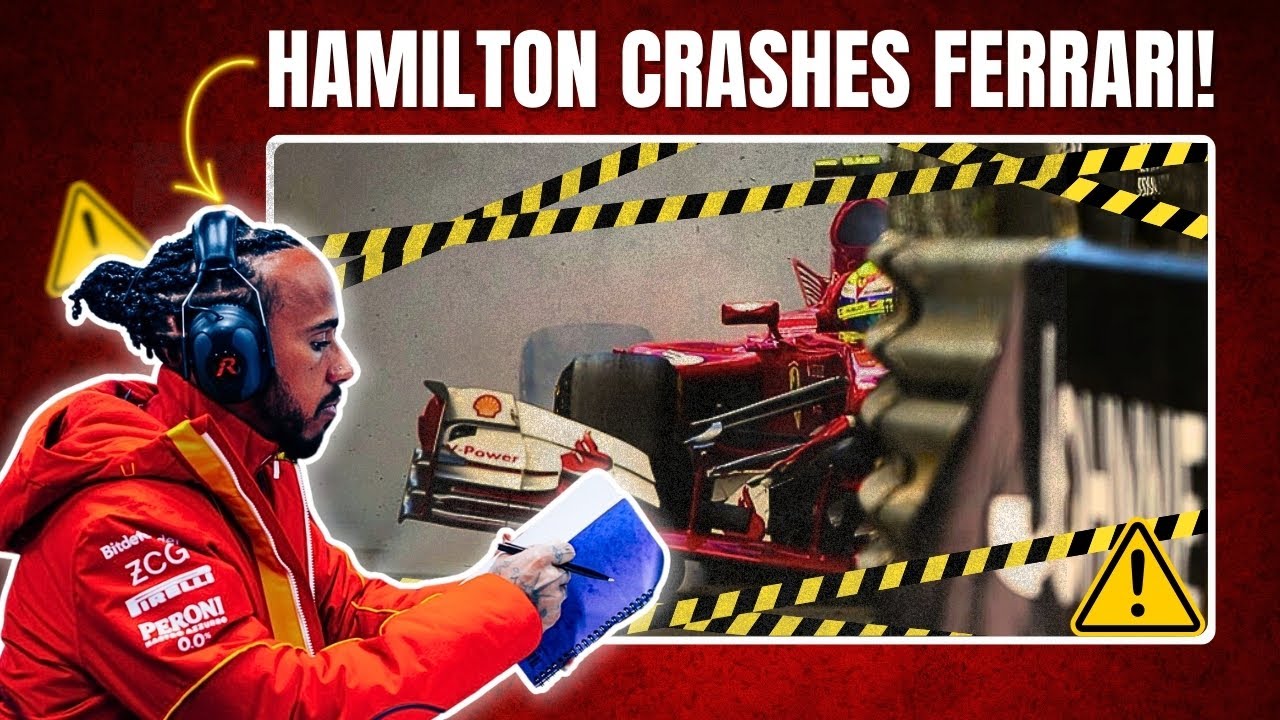 Hamilton Crashes Ferrari in First Test! Will History Repeat Itself ...