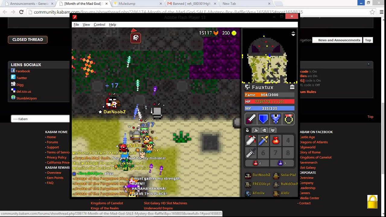 RotMG- Finally Unbanned on my main account. - YouTube