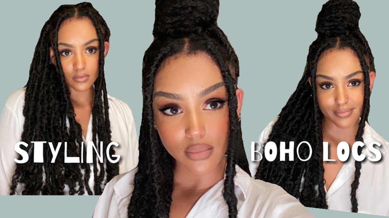 HOW TO STYLE BOHO LOCS *tips & tricks* - YouTube