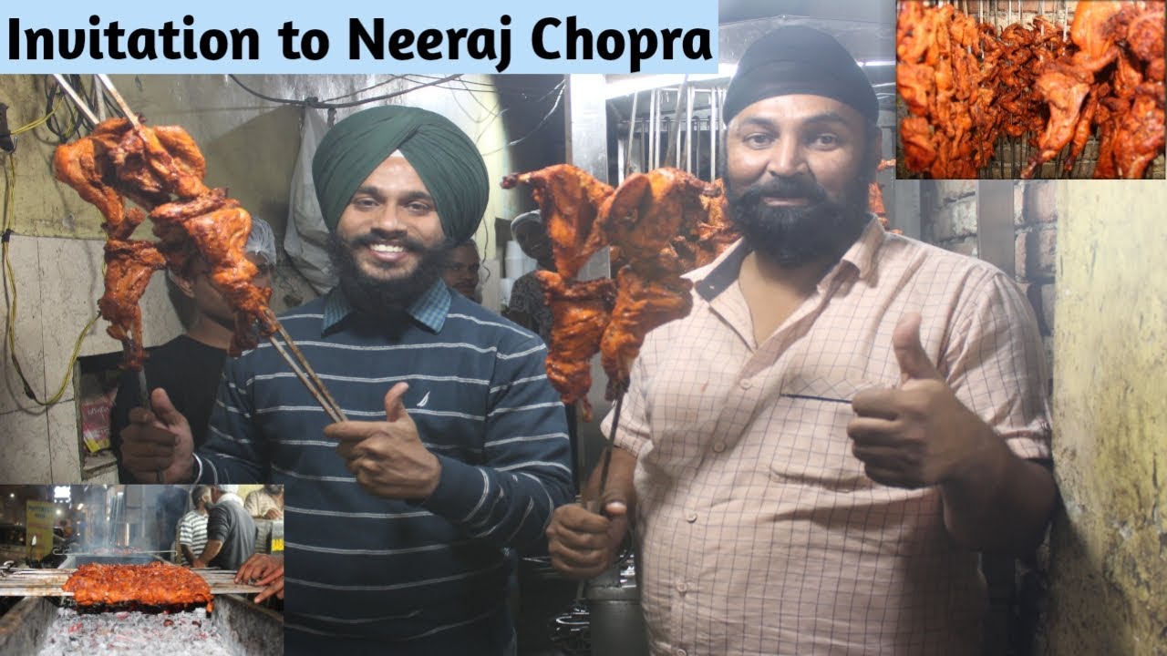 Invitation to Neeraj Chopra | Jagmohan pishori Chicken | Delhi street ...