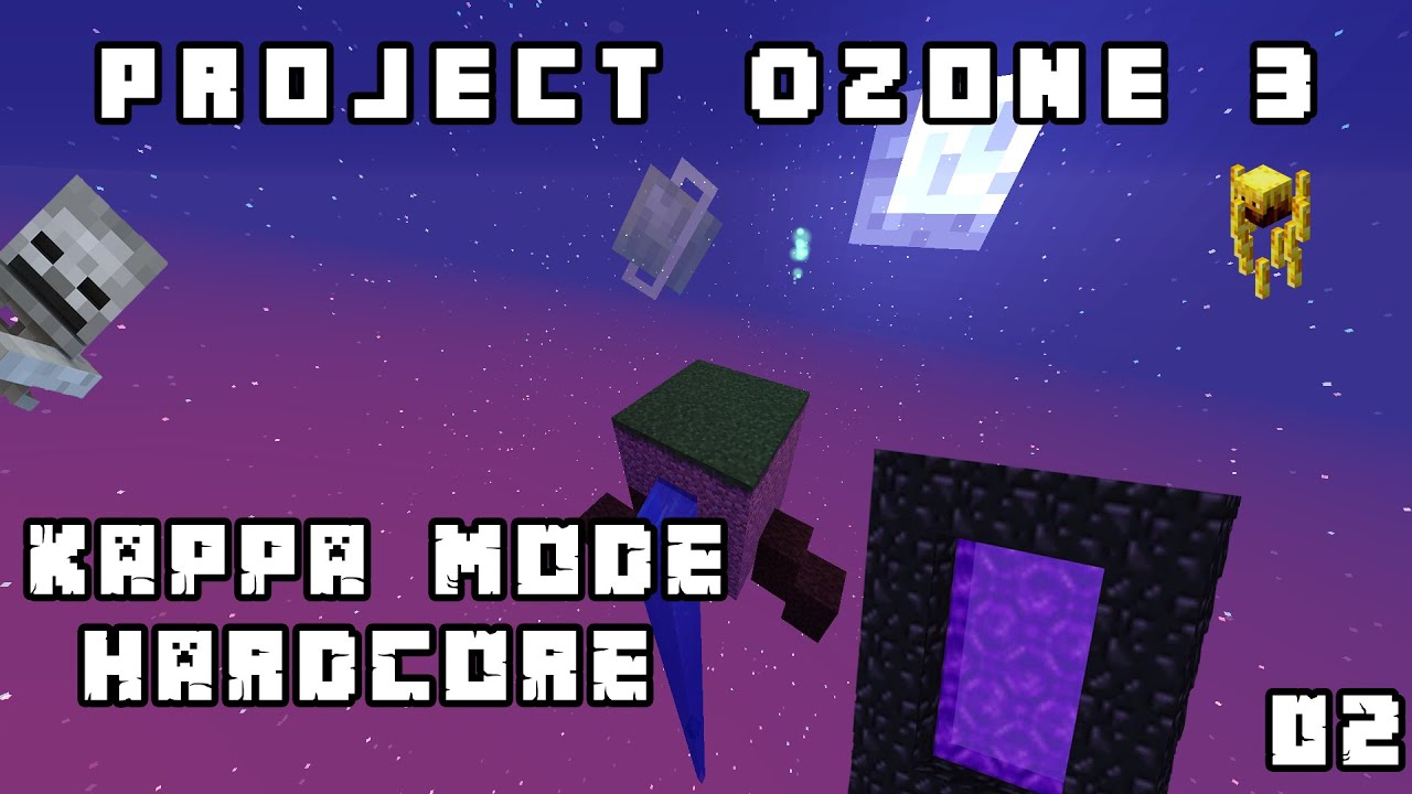 Project Ozone 3 Kappa Mode - Hardcore - Nether, Mob Farm & Armure - YouTube