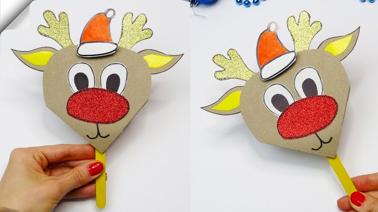 Christmas Craft | Christmas card ideas Christmas deer - YouTube