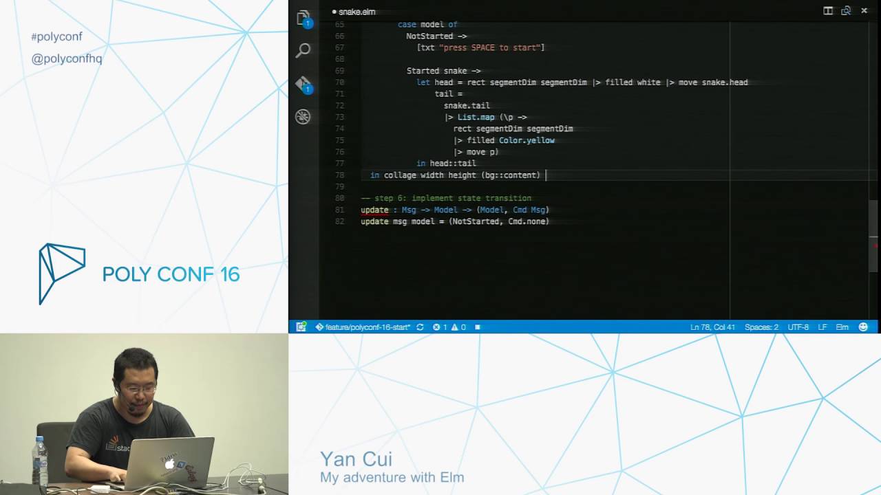 PolyConf 16: My adventure with Elm / Yan Cui - YouTube