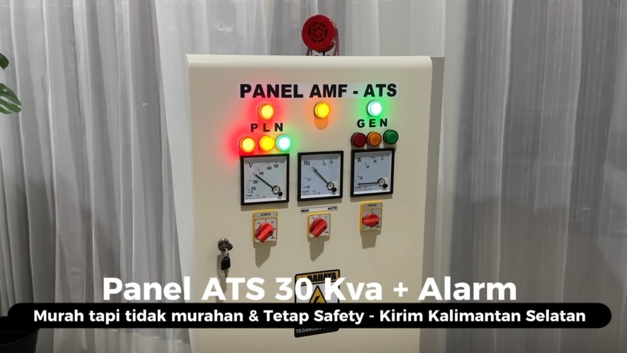 Panel ATS 30Kva + Alarm | Panel Listrik Murah tapi tidak murahan ...