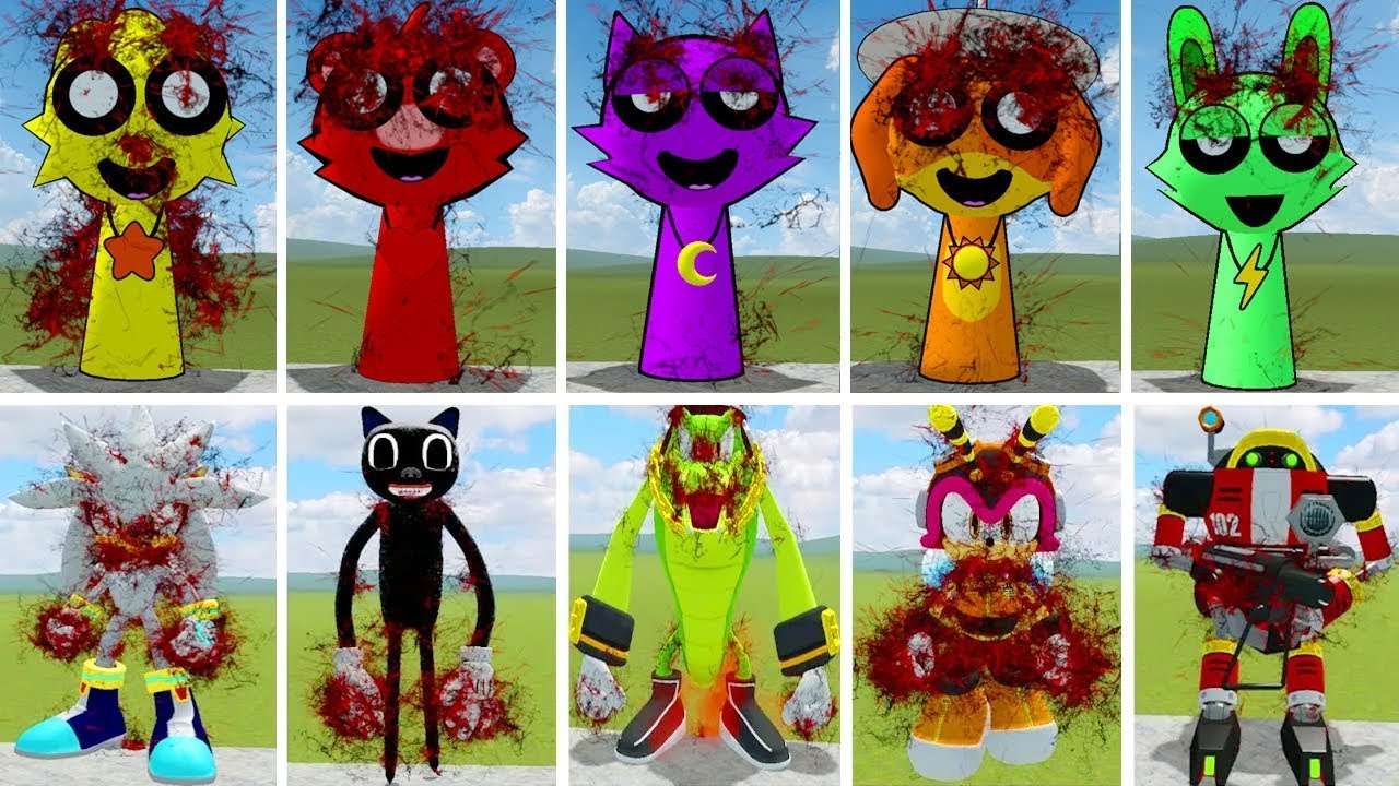 EVOLUTION OF NEW MUTANT ANIMALS FROM SPRUNKI INCREDIBOX, SONIC THE ...