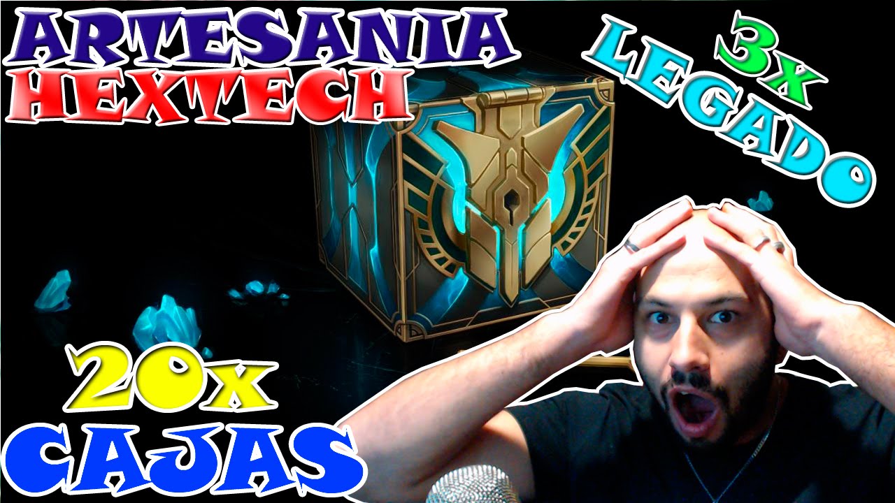 Artesanía Hextech | 20 cajas | 3 skins de Legado | 1 Skin legendaria ...