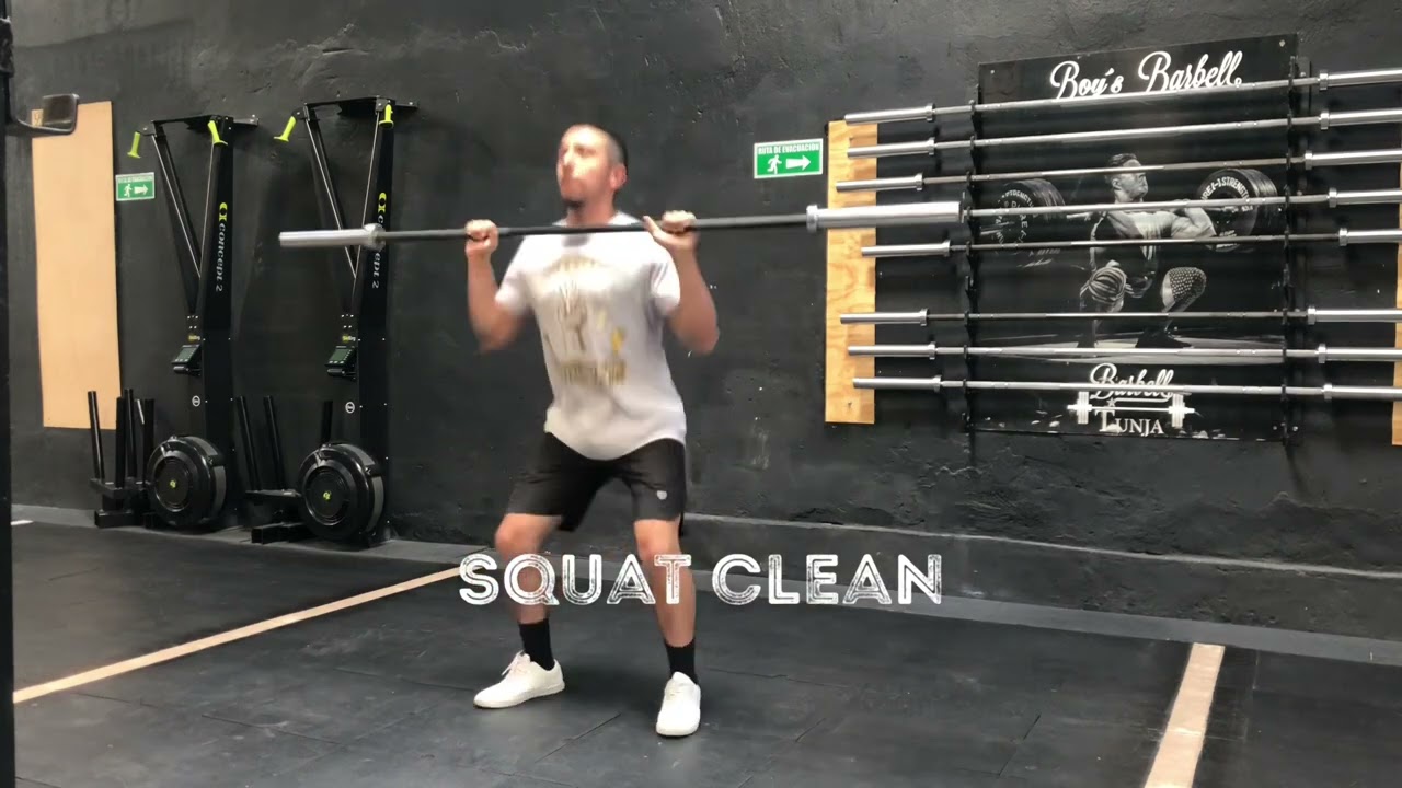 BARBELL SQUAT CLEAN B.T - YouTube
