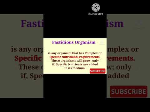 What Does Fastidious Mean Science