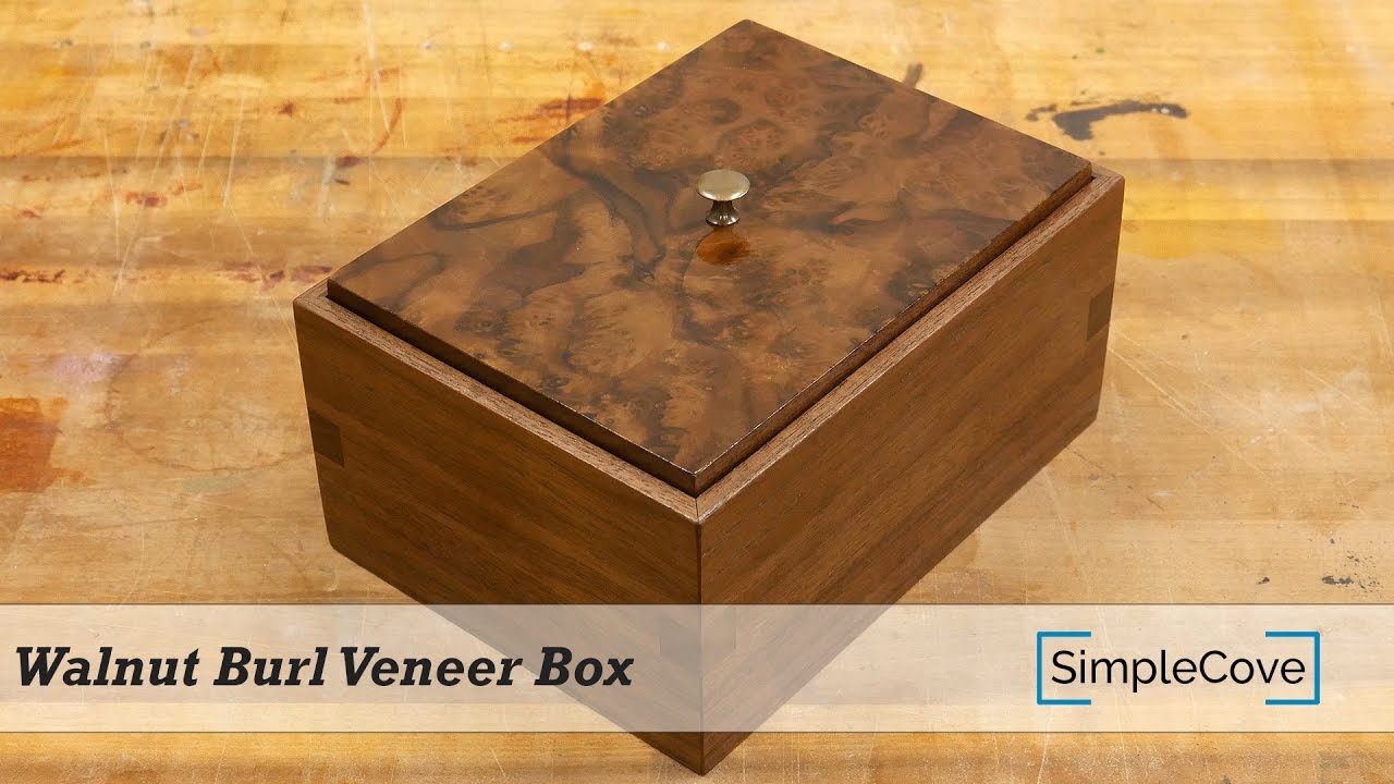 Walnut Burl Veneer Box - YouTube