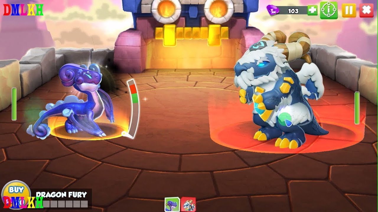 SNOWBALL KING BOSS Battle ,Heroic Mode | Dragon Mania Legends | part ...