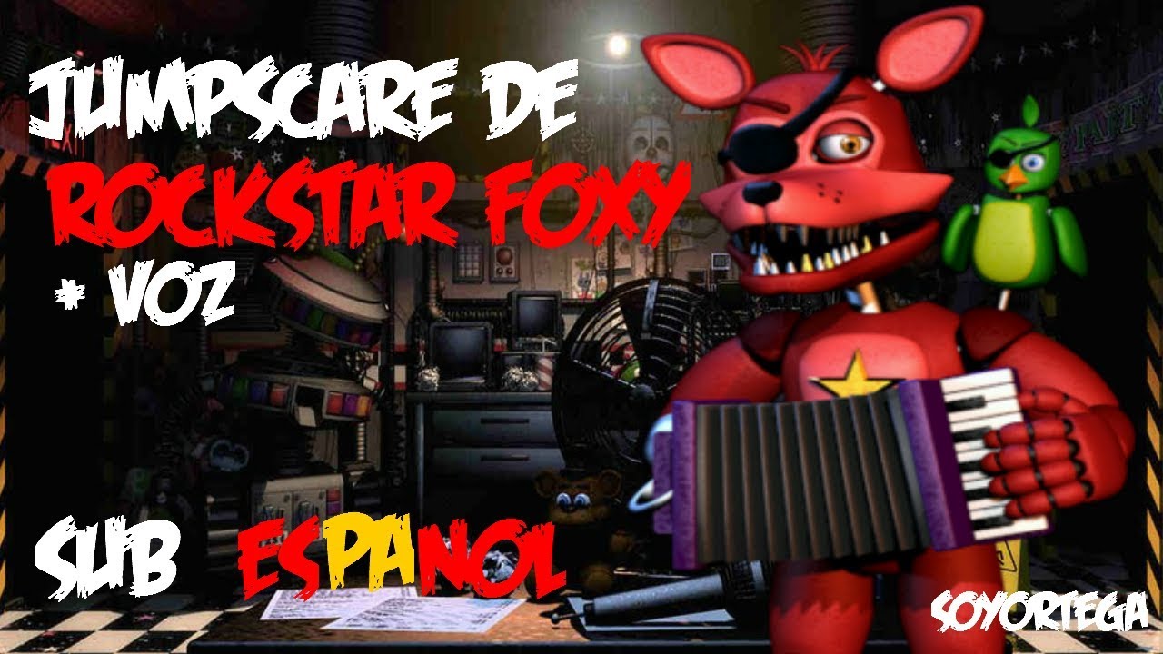 Rockstar Foxy Jumpscare Sub Español | FNaF Ultimate Custom Night - YouTube