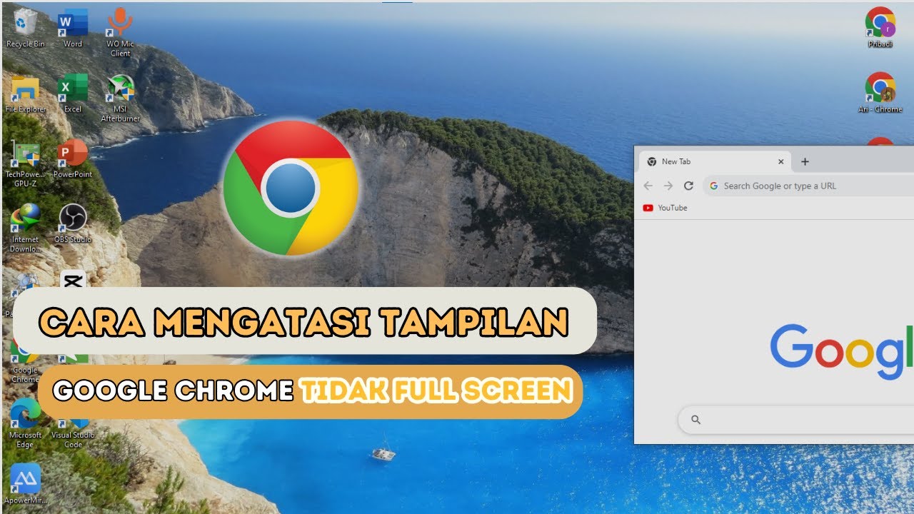 Cara Mengatasi Tampilan Layar Pada Google Chrome Tidak Full Screen di ...