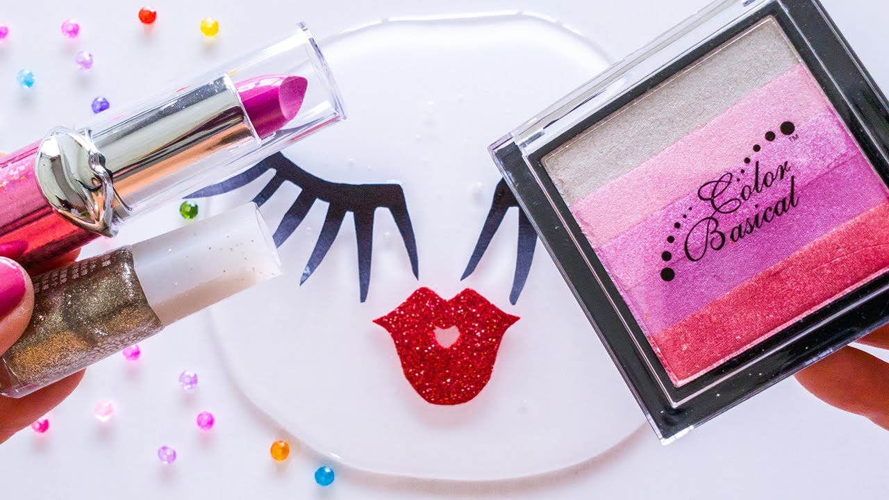 Mixing Makeup Eyeshadow Into Slime ASMR 10 Most Satisfying Slime Video ...