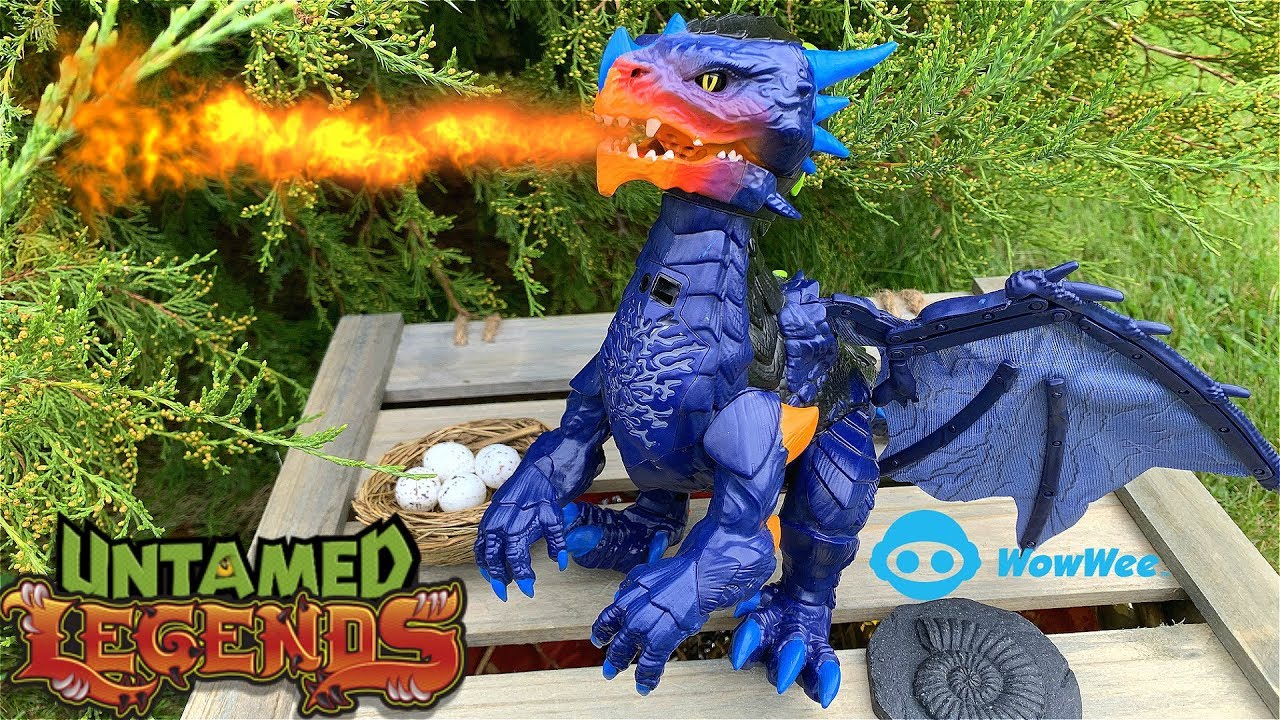 WowWee Untamed Legends Dragon Vulcan With Flapping Wings,Motion ...