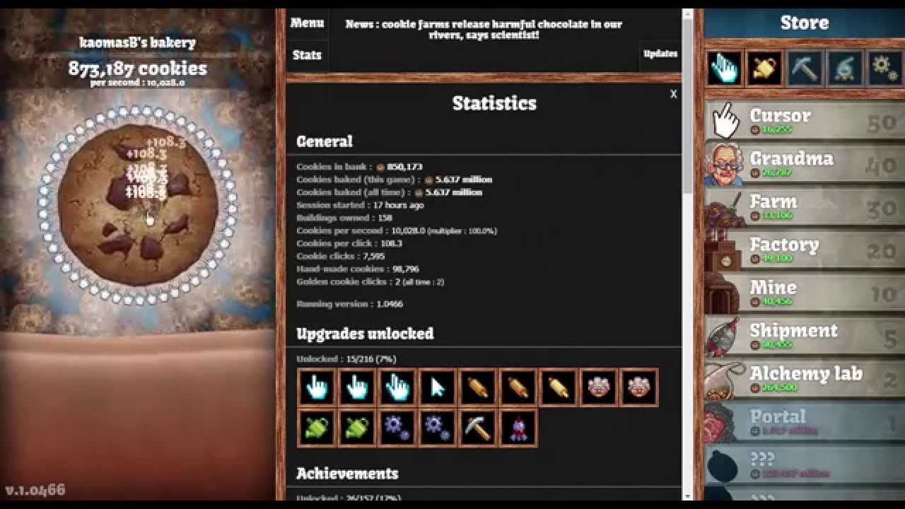 Let's play COOKIE CLICKER with kaomasB - EP02 - Farm, factory and mines ...
