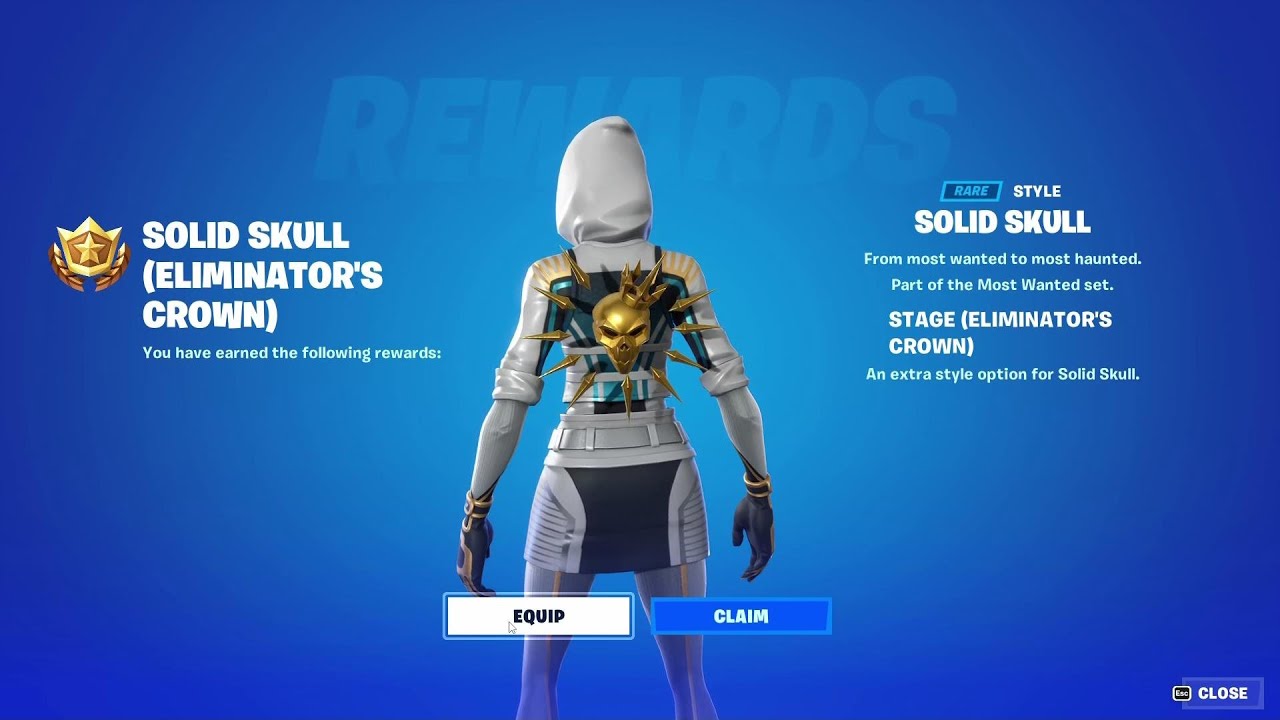 How To Get The Final Style of solid Skull back bling in Fortnite - YouTube