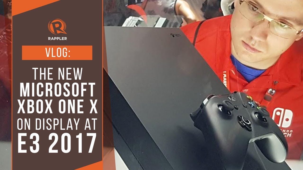 LOOK: Microsoft's Xbox One X on display at E3 2017 - YouTube