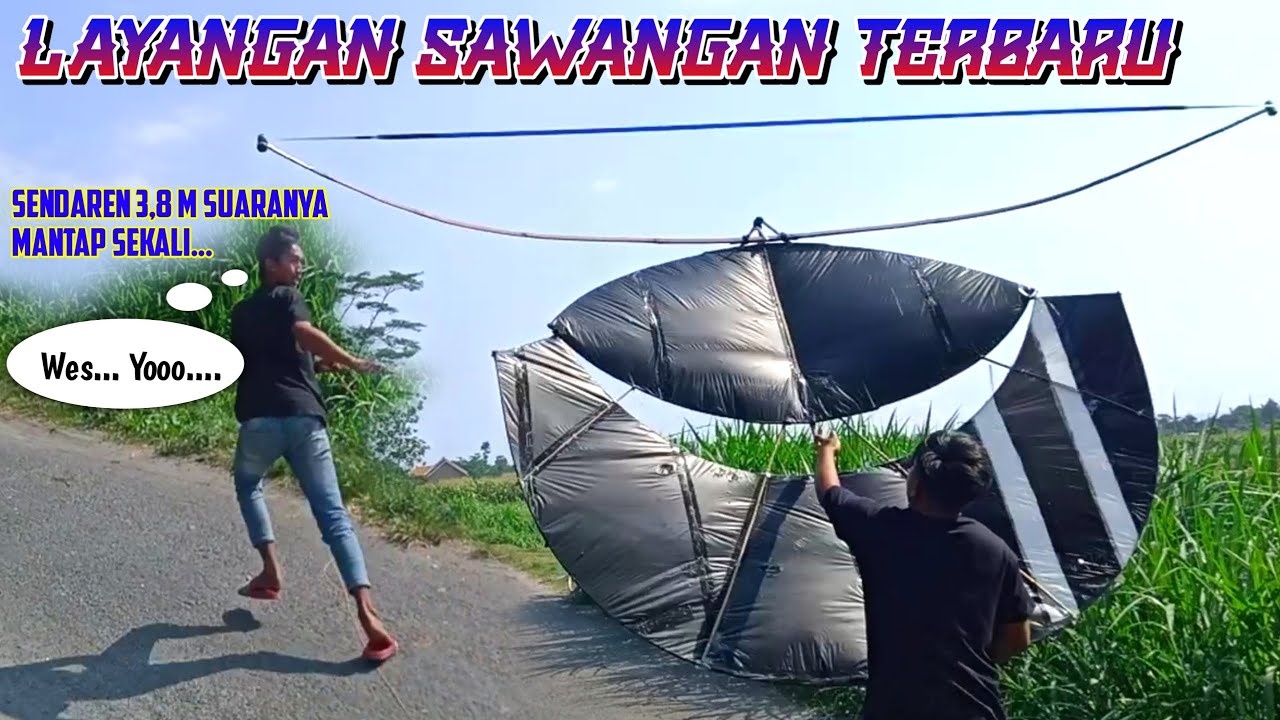 Layangan Sawangan Sendaren 3,8 Meter Suaranya Enak Banget - YouTube