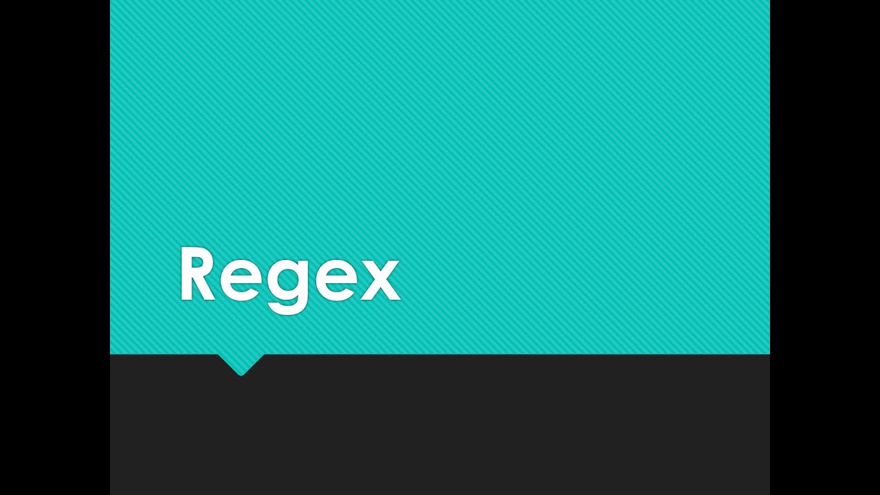 Regex Grundlagen - YouTube
