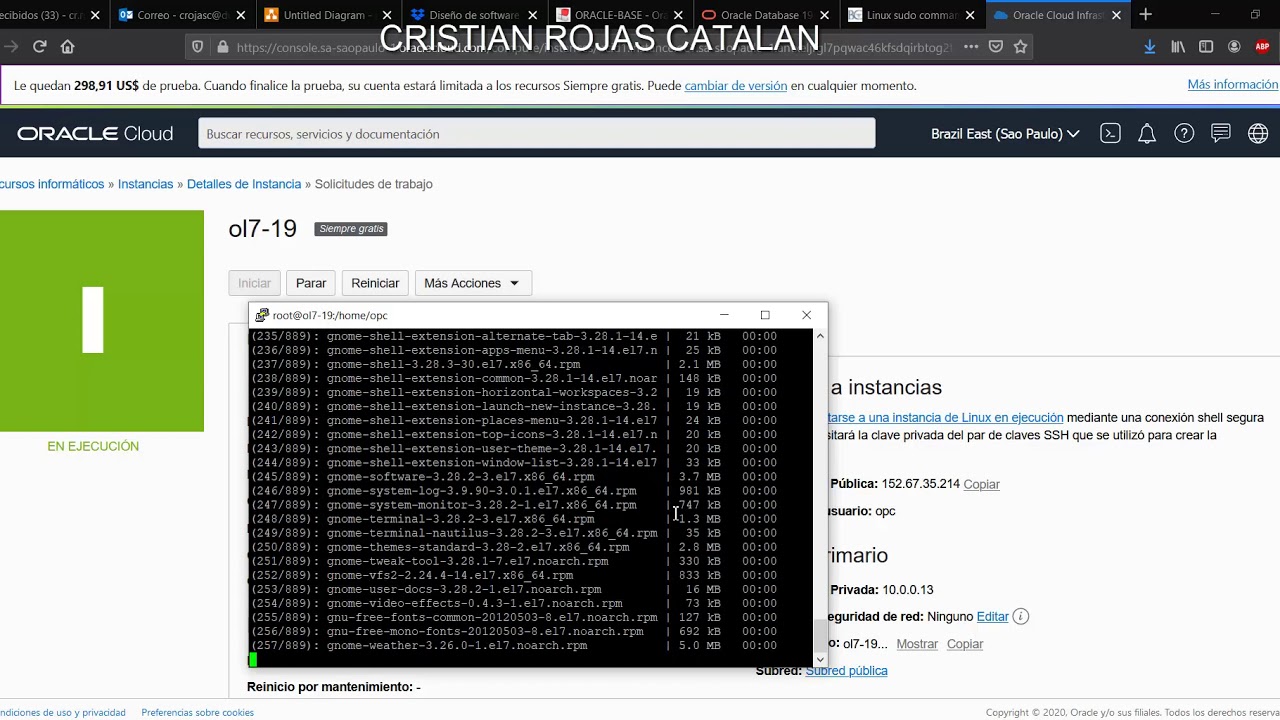 Creación de MV en Oracle Cloud y Habilitación de VNC via SSH - YouTube