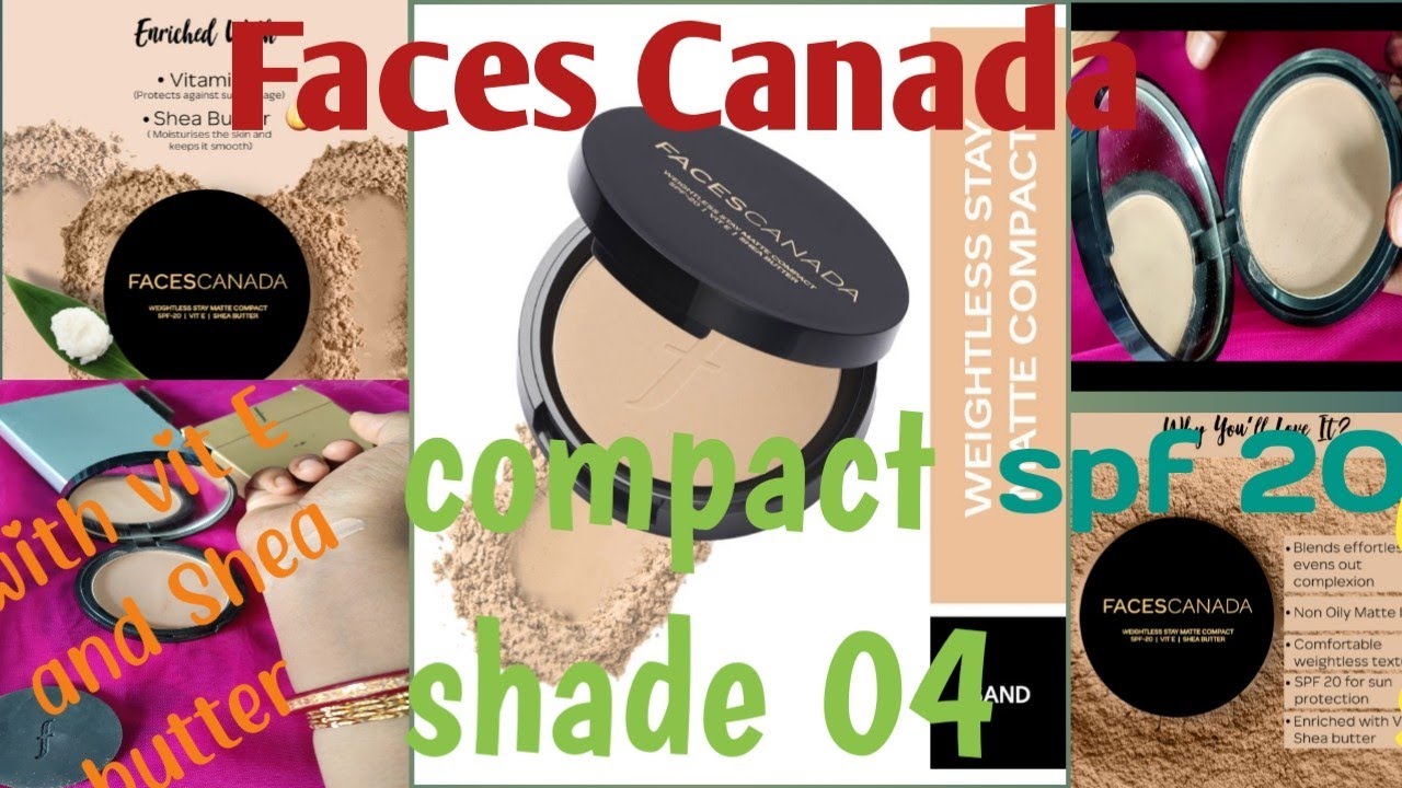Matte compact powder spf 20 from #facescanada shade 04 sand #review # ...