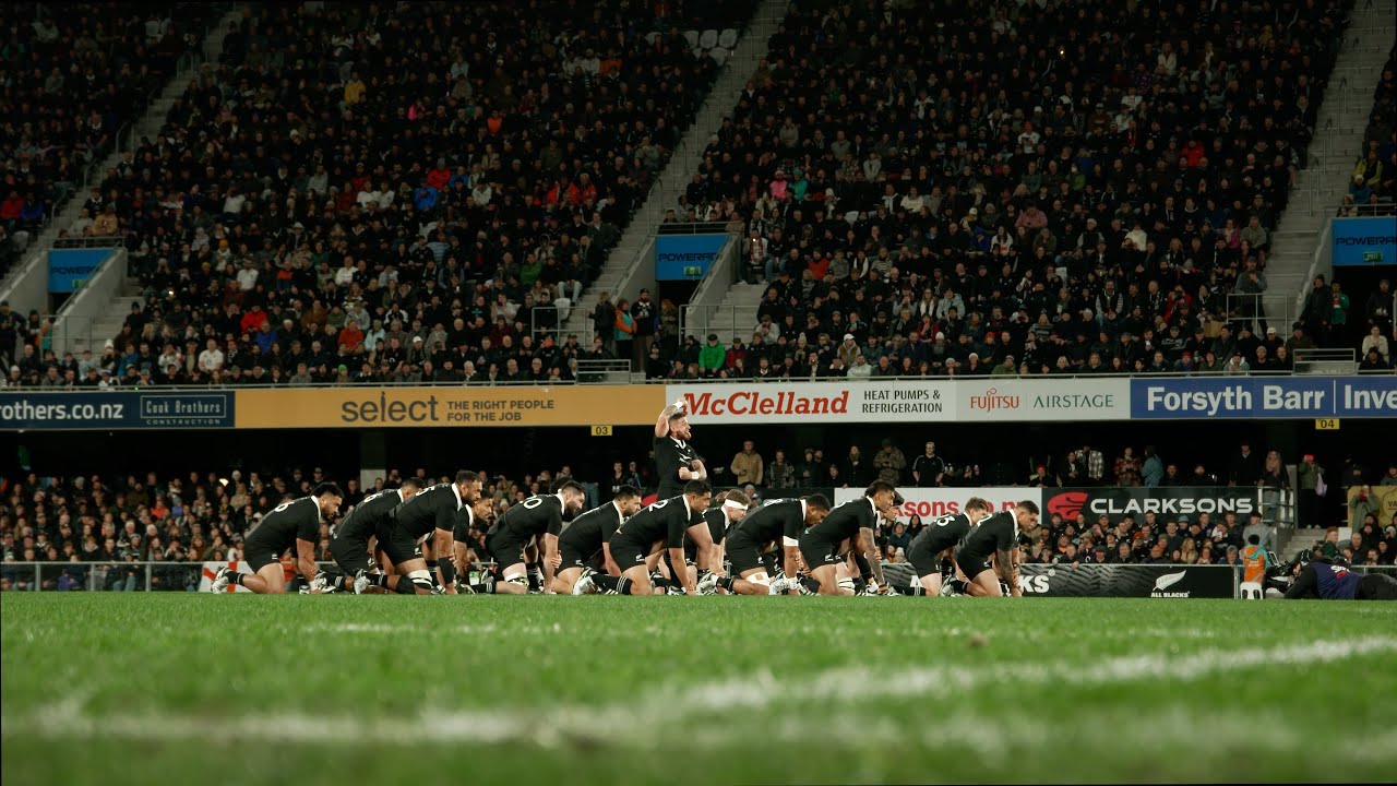 All Blacks TJ Perenara leads incredible Haka v England 2024 - YouTube