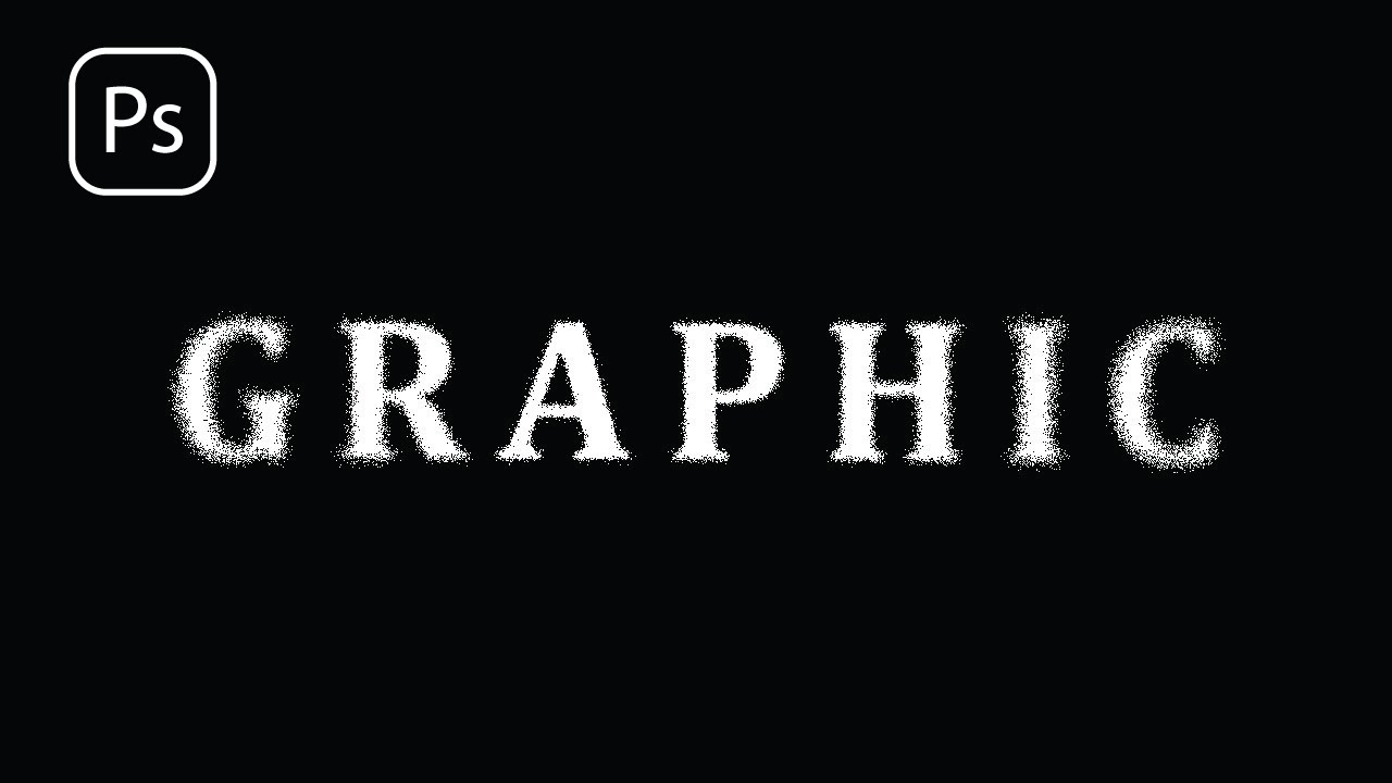 Quick Photoshop Tutorial: Simple Grainy Text Effect - YouTube