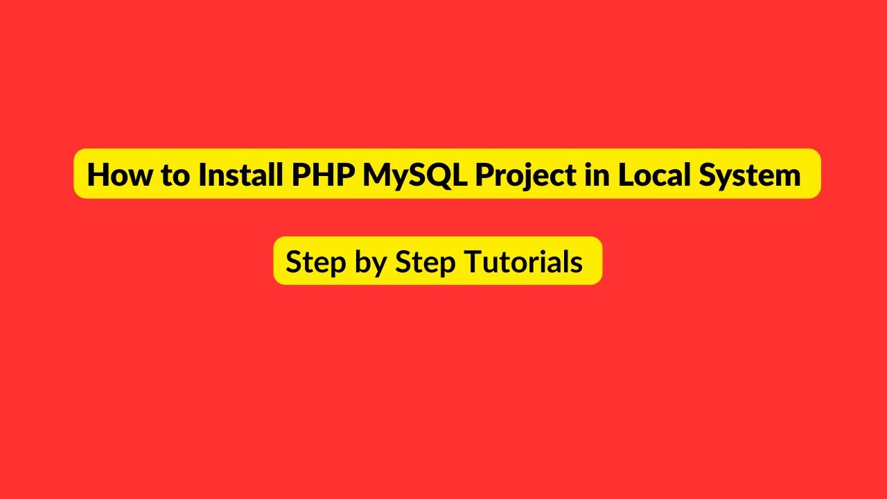How To Install PHP Project YouTube How To Install PHP Project YouTube