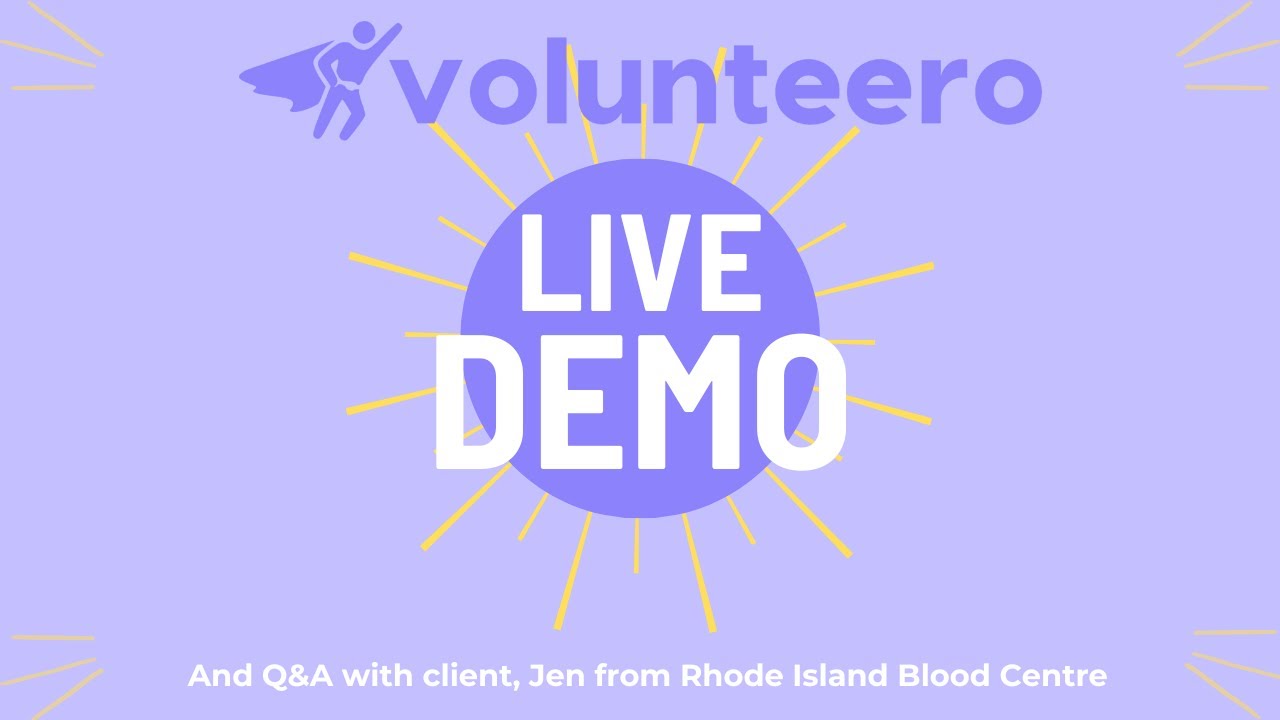 Volunteero Live US Demo and Q&A - 17th Jan 2024 - YouTube