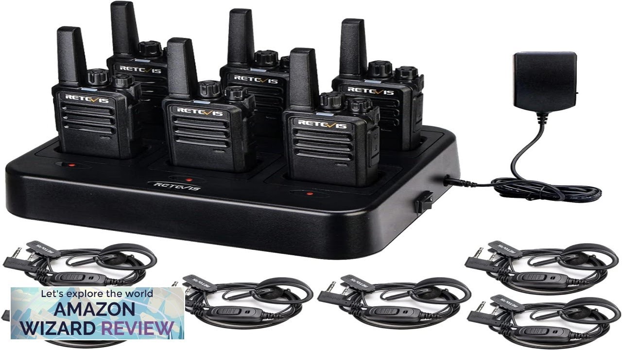 Retevis RT68 Walkie Talkies with Earpiece Portable FRS Two-Way Radios ...