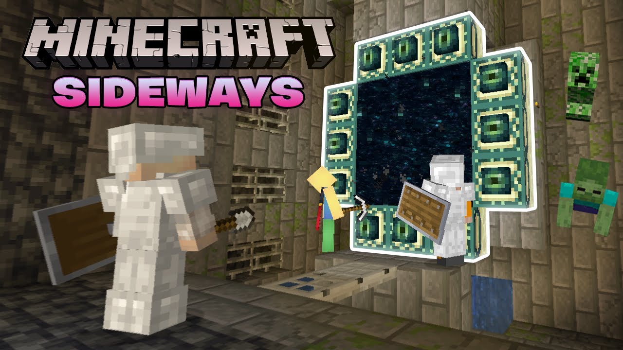 MINECRAFT, but we suffered SIDEWAYS?! - YouTube