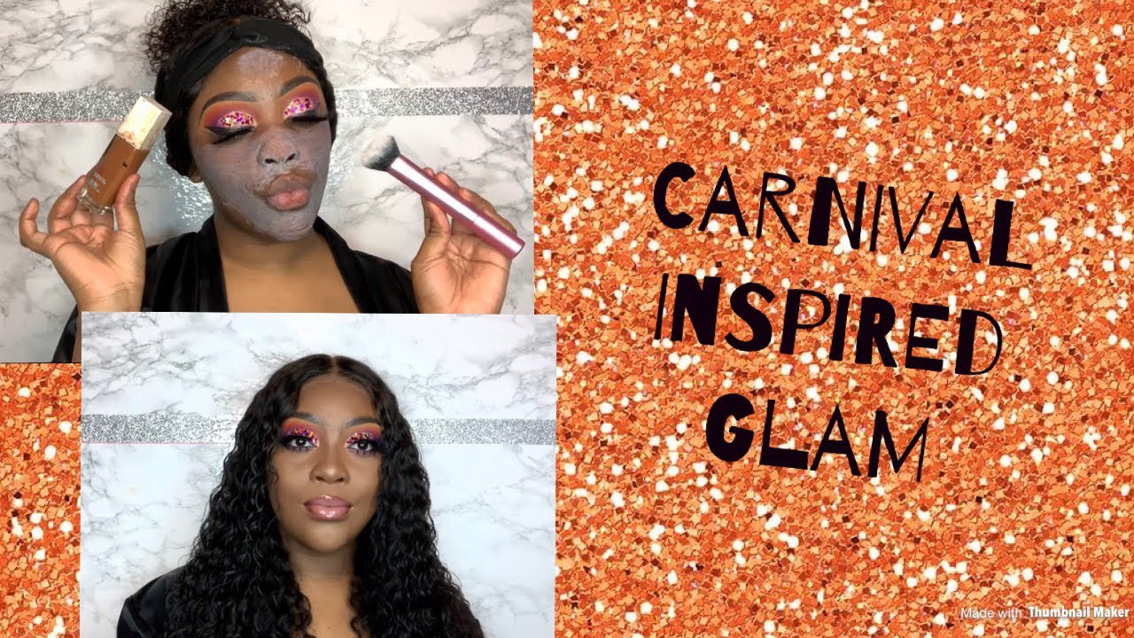 Carnival Glam Tutorial + New Glitters - YouTube