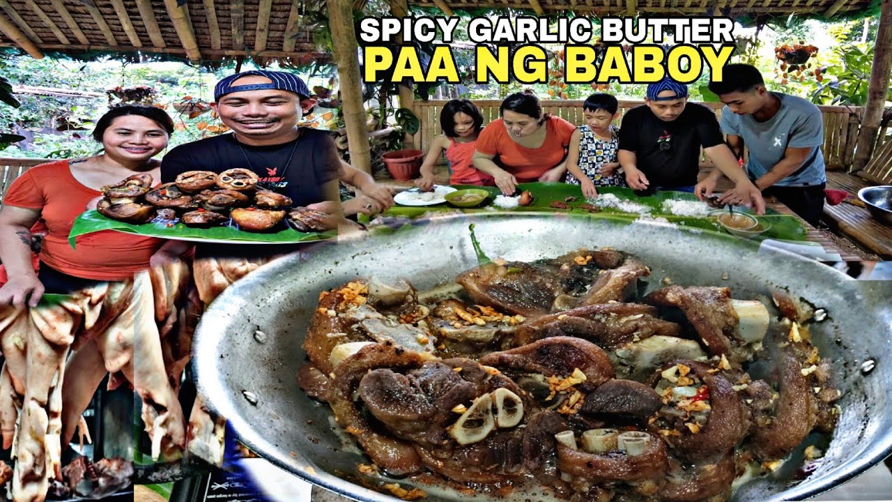 Masarap na Luto sa Pata ng Baboy " SPICY GARLIC BUTTER PAA ng BABOY ...