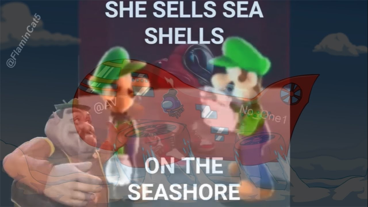 Seashells rap with amogus and morshu beatboxing but i added the airship ...
