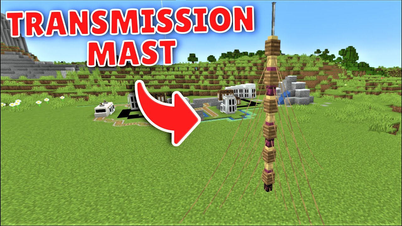 How To Build a Transmission Mast in Minecraft - YouTube