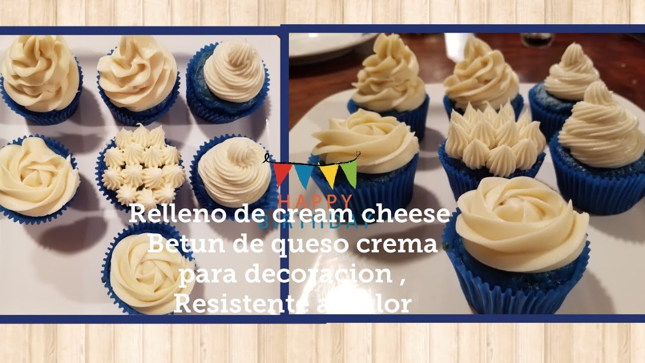 Relleno de queso crema/ o para decoracion resistente al calor - YouTube