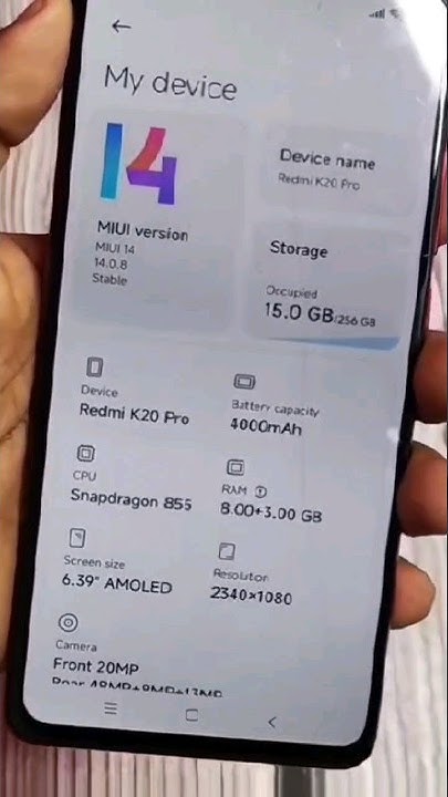 MIUI 14 Setup Page on Redmi K20 Pro aka Mi 9T Pro - #shorts #ytshorts #youtubeshorts #miui14 ...