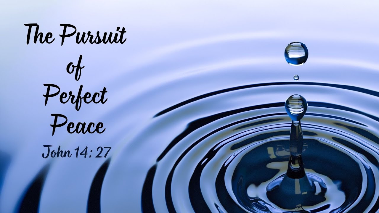 THE PURSUIT OF PERFECT PEACE - December 29, 2024 - YouTube
