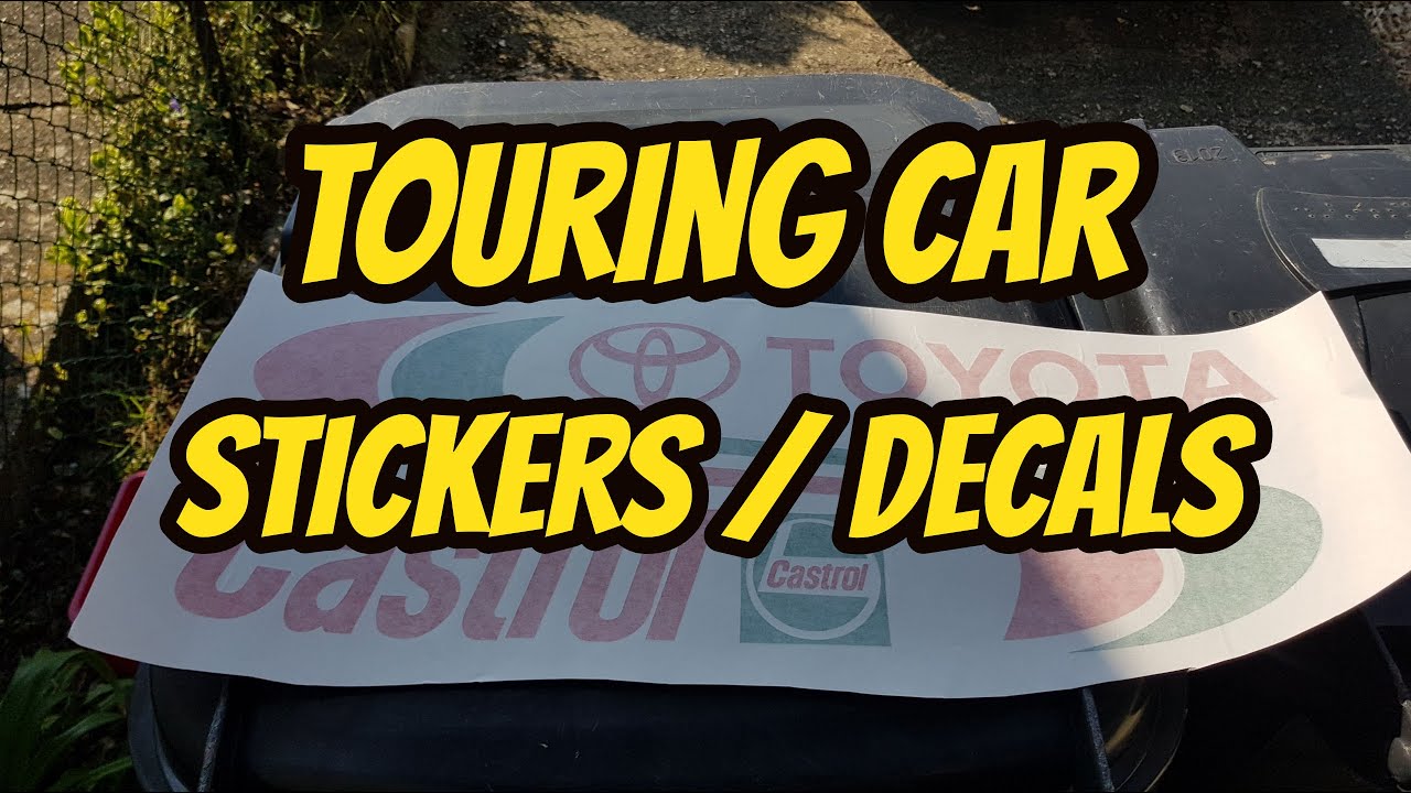 Touring Car Stickers / Decals - The Carina Journey Episode 85 - YouTube