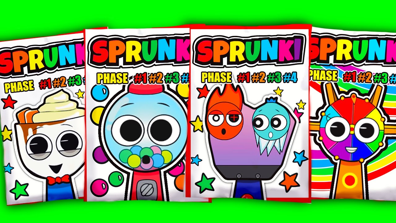 🌈SPRUNKI Blind Bag OC Fire and ICE, Cendi Cuppy, Benny, Bonu ASMR Phase ...