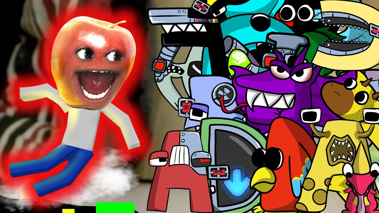 NEW "SLICED" But Everyone Sing It (FNF MOD) 🎶 FNF Alphabet Banban Vs ...
