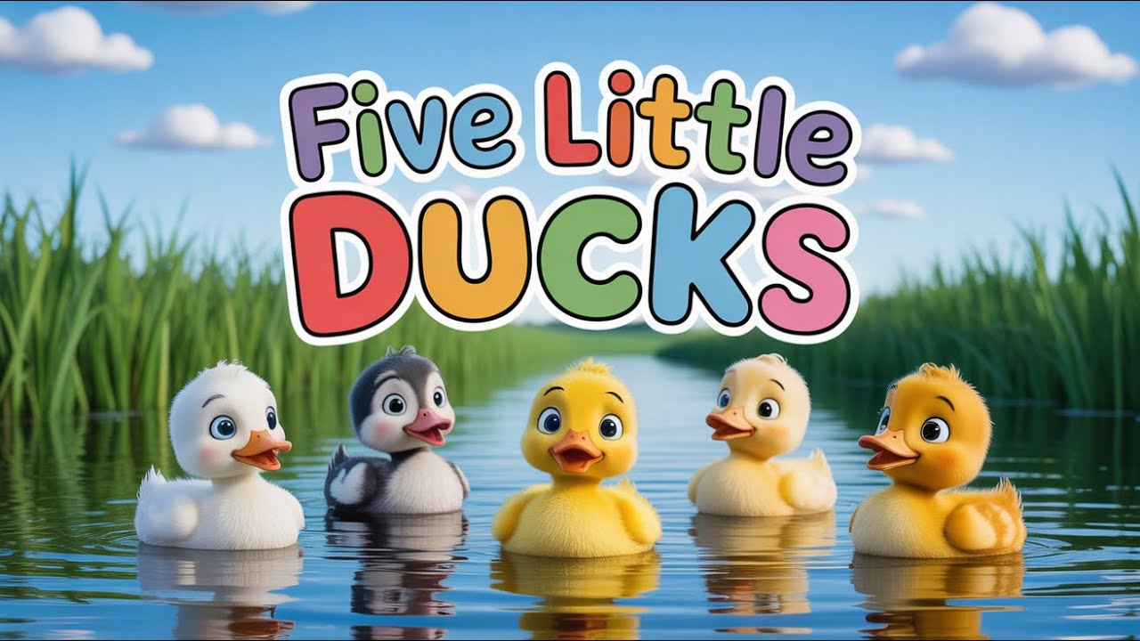 Five Little Ducks | Cute Animated Nursery Rhyme for Kids - YouTube