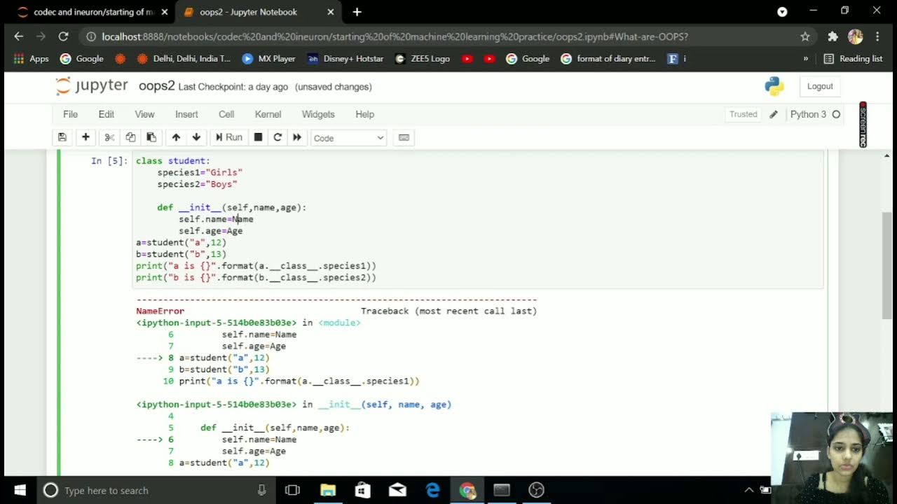 Python OOPS Tutorial - Classes and Objects | CodeWithDakshi - YouTube