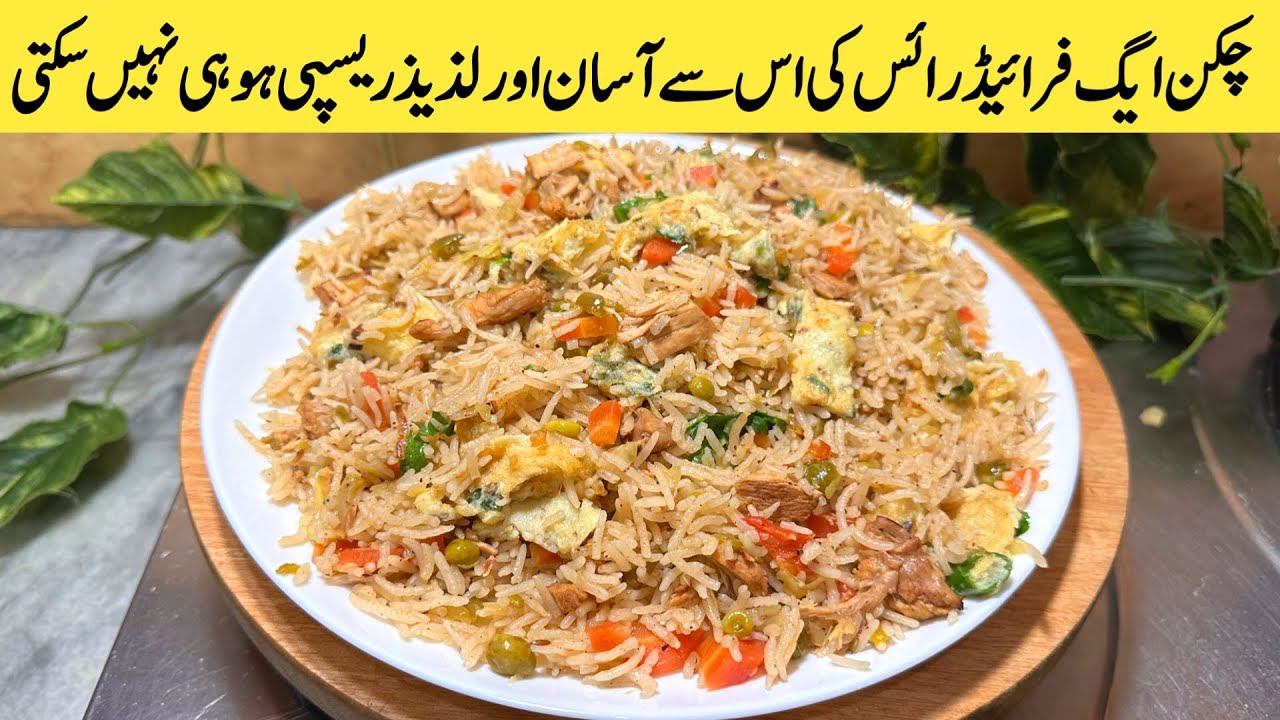 Chicken Fried Rice Restaurant Style | Egg Fried Rice Recipe | Chiness ...