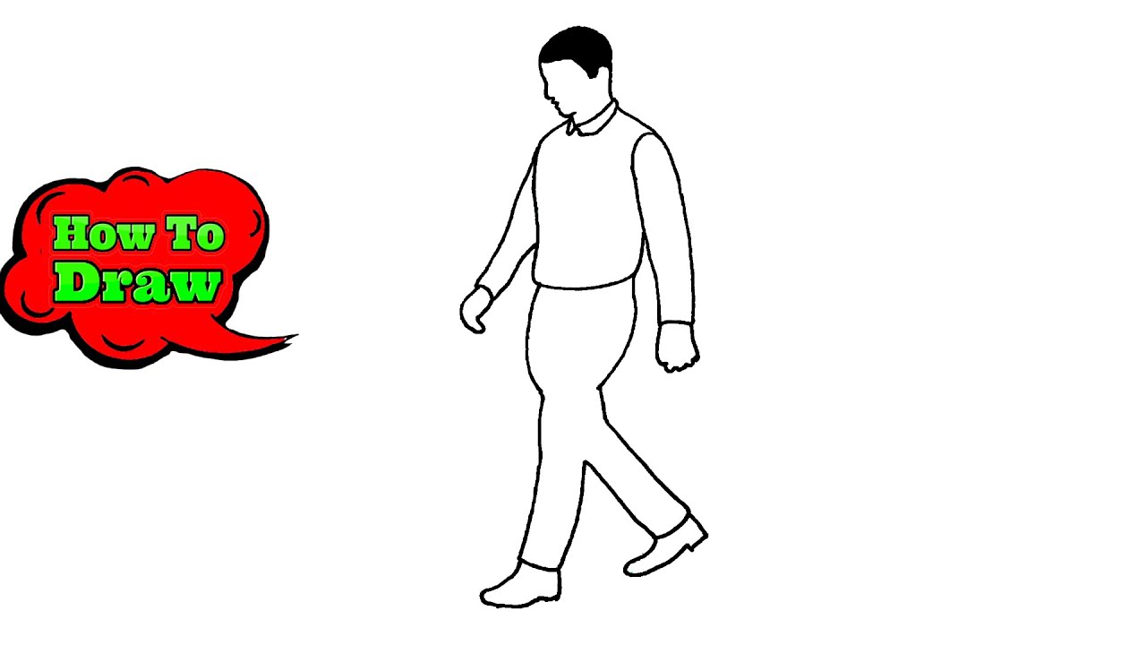 How To Draw A Person | Person Drawing | Drawing Tutorial Easy - YouTube