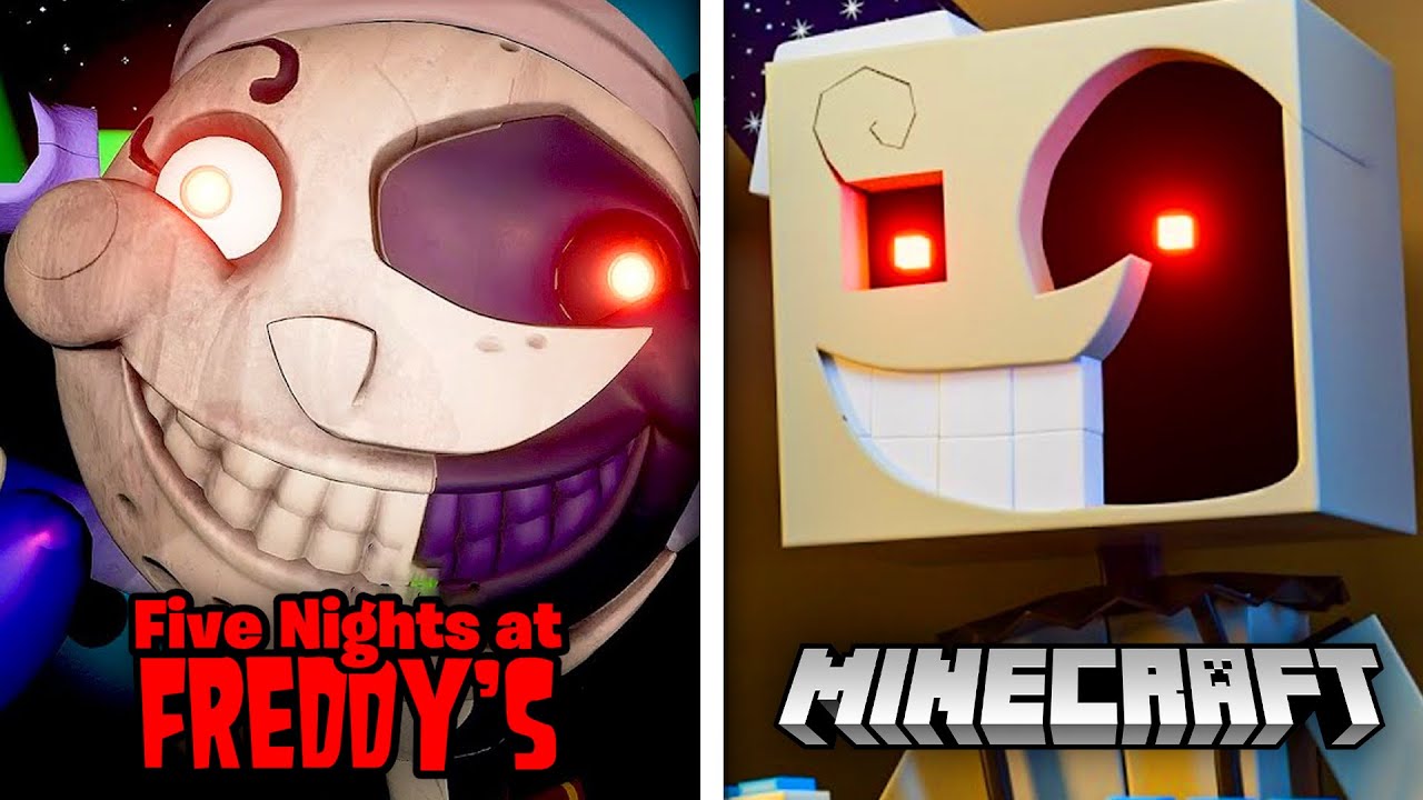 Minecraft vs FNAF Security Breach Moon - YouTube