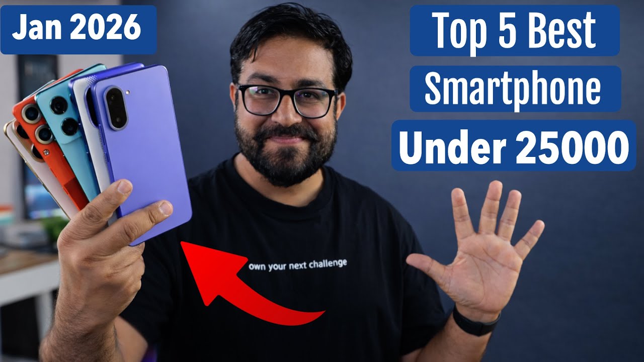 Top 5 Best Phone Under 25000 in Jan 2026 I best 5g mobile under 25k ...