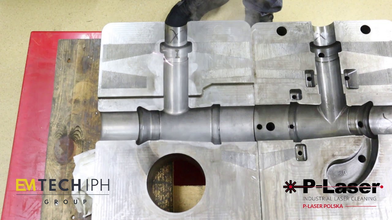 Cleaning of casting molds for aluminium - YouTube